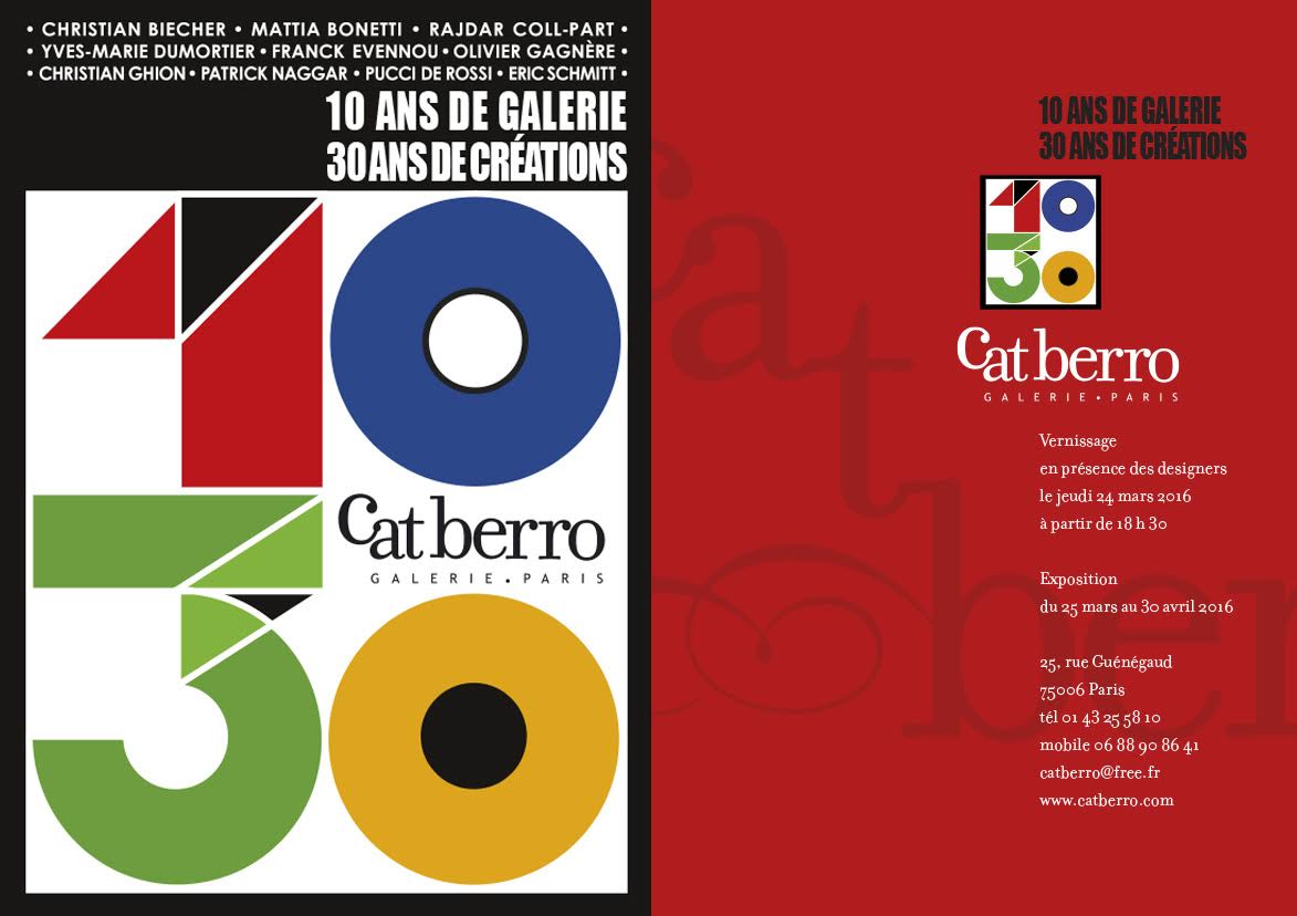 Cat-Berro: 10 ans de Galerie, 30 ans de créations – Patrick E. Naggar